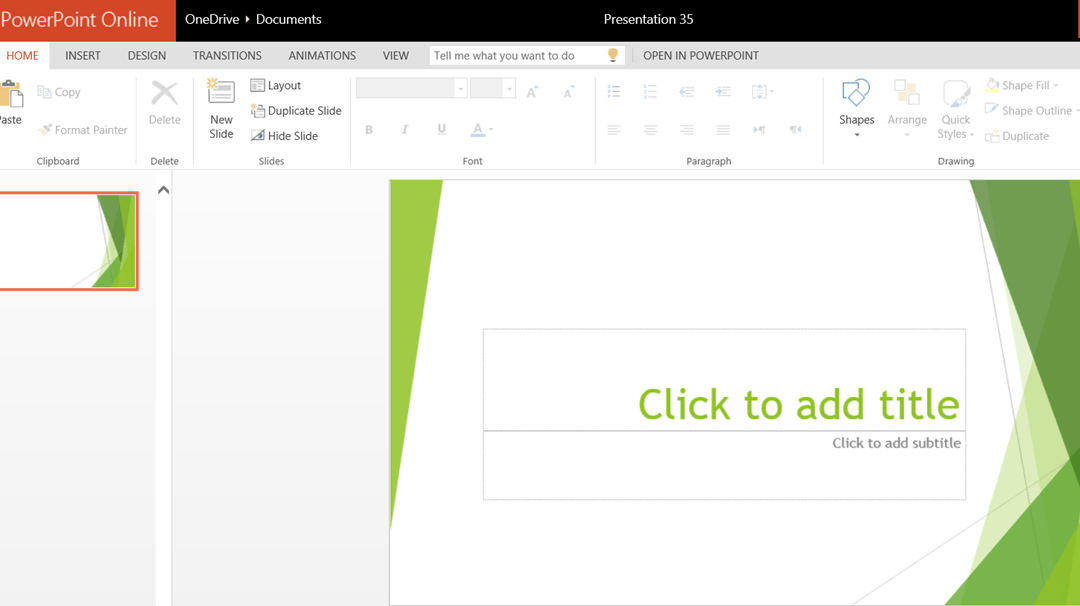 Accessing The Free Online Version Of Microsoft PowerPoint