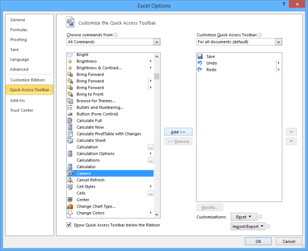 Using Excel's Hidden Camera to Create Dynamic Screenshots