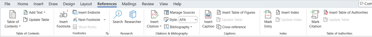 How to Create a Table of Contents in Word