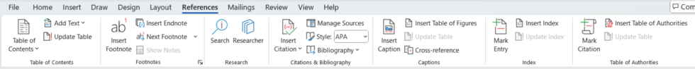 How to Create a Table of Contents in Word