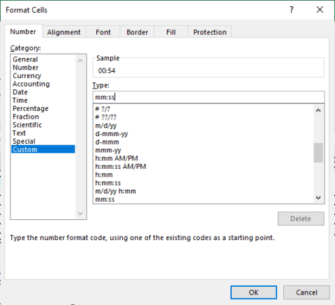 Excel-format-cells-dialog-box-custom-minutes-seconds-format - Avantix ...