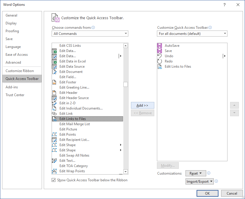 How To Break Update Or Change Links To Excel Charts Or Worksheets In 