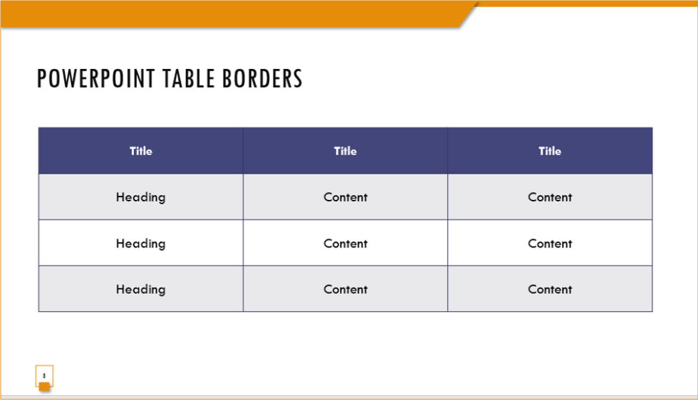 How To Change Table Or Cell Border Color In PowerPoint