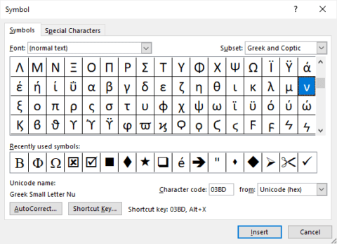 How to Insert Greek Letters or Symbols in Word (6 Ways) | Avantix Learning