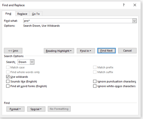 How to Search for Text in Word