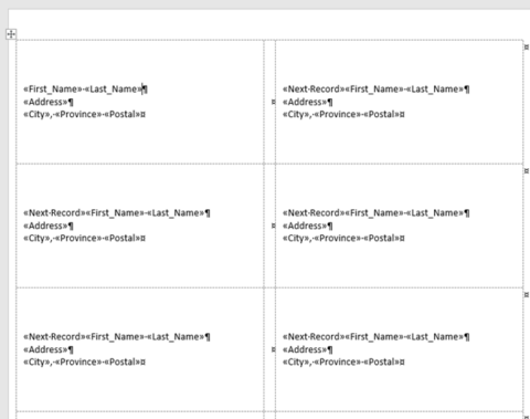 How to Create and Print Labels in Word Using Mail Merge and Excel ...
