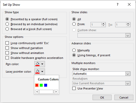 How To Use The Built in Laser Pointer In PowerPoint with Shortcuts 