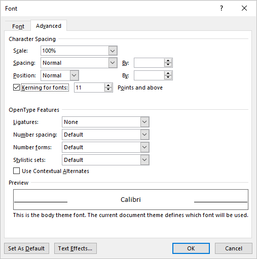 How To Use Kerning In Microsoft Word To Adjust Letter Spacing