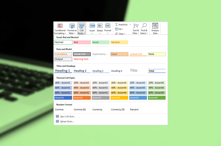 How To Use Cell Styles In Excel To Save Time Formatting