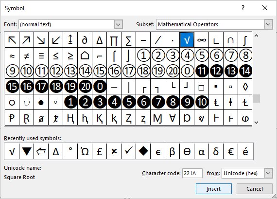 5 Ways To Insert Or Type The Square Root Symbol In PowerPoint with 
