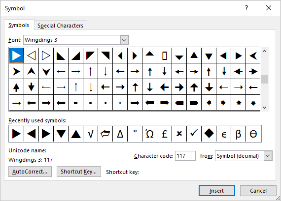 4 Ways To Insert Or Type A Triangle Symbol In Word 
