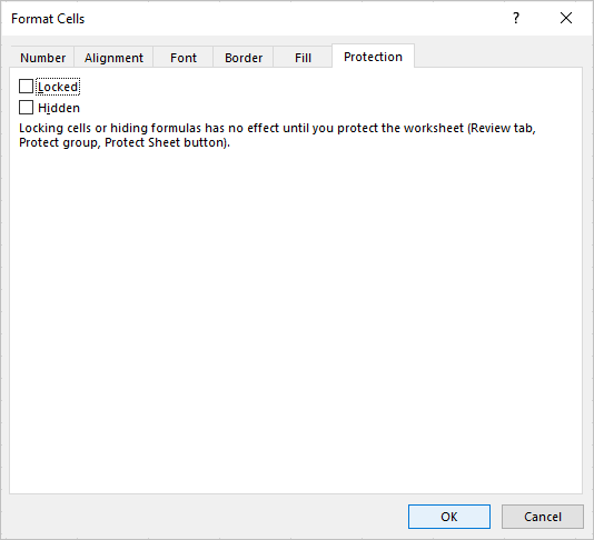Format cells dialog box in excel with lock off Avantix Learning