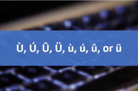 How to Insert or Type U with an Accent Mark in Word (Ù, Ú, Û, Ü, ù, ú ...