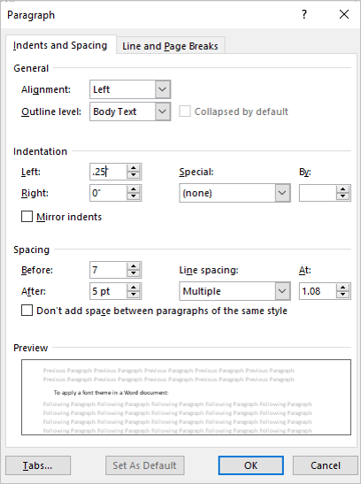 How To Modify Table Of Contents Formatting In Word