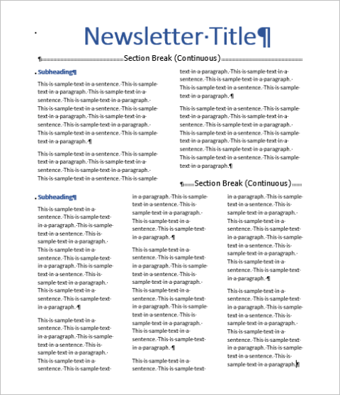 How to Make Columns in Word