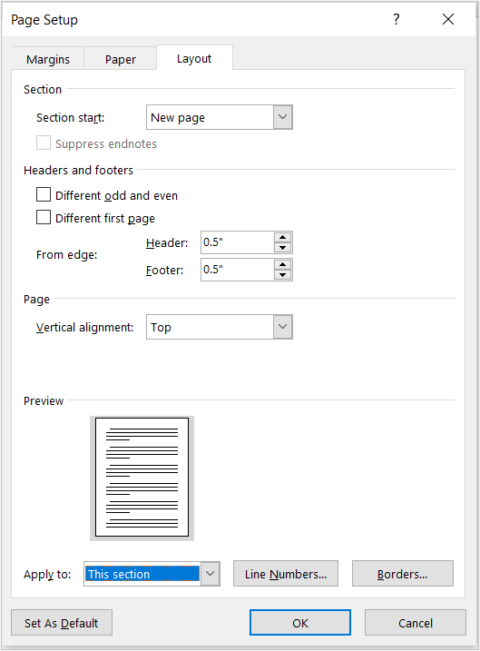How to Center Text Vertically on a Page in Word