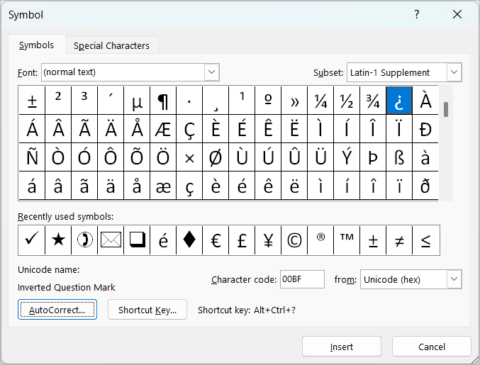 How to Insert or Type an Upside Down Question Mark in Word (4 Ways to ...