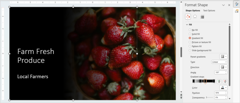 How to Fade a Picture or Part of a Picture in PowerPoint (Using a Gradient)