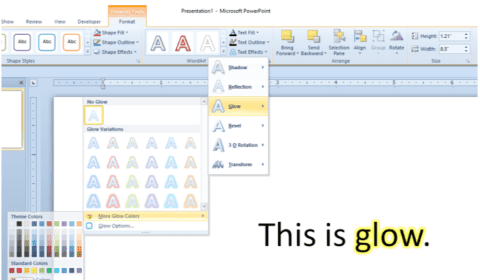 glow-options-to-highlight-text-in-powerpoint-updated - Avantix Learning
